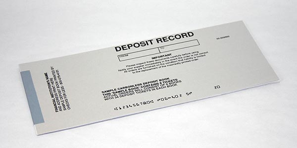 Manual Business Deposit Tickets - Bank-A-Count Corp