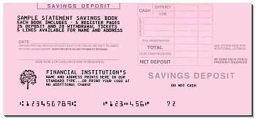 Deposit Books, Deposit Slips, Deposit Tickets
